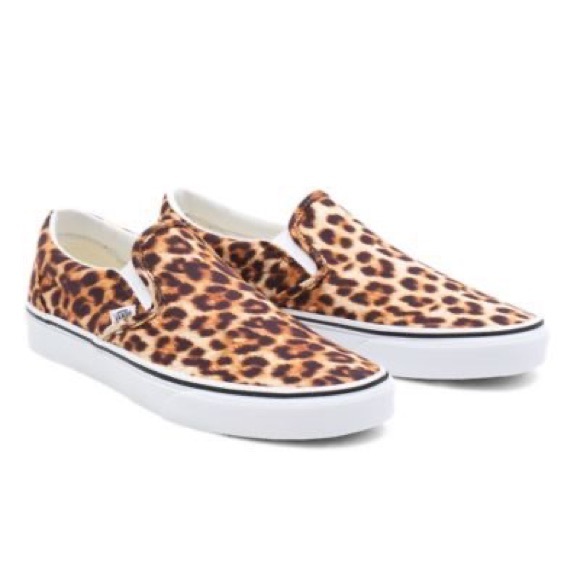 Vans | Shoes | Classic Slip On Vans Animal Print Size 8 | Poshmark